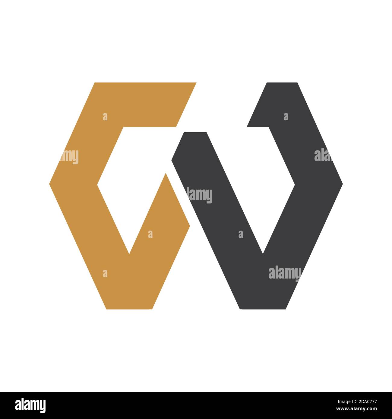 Initial Letter Cw Logo Or Wc Logo Vector Design Template Stock Vector Image And Art Alamy