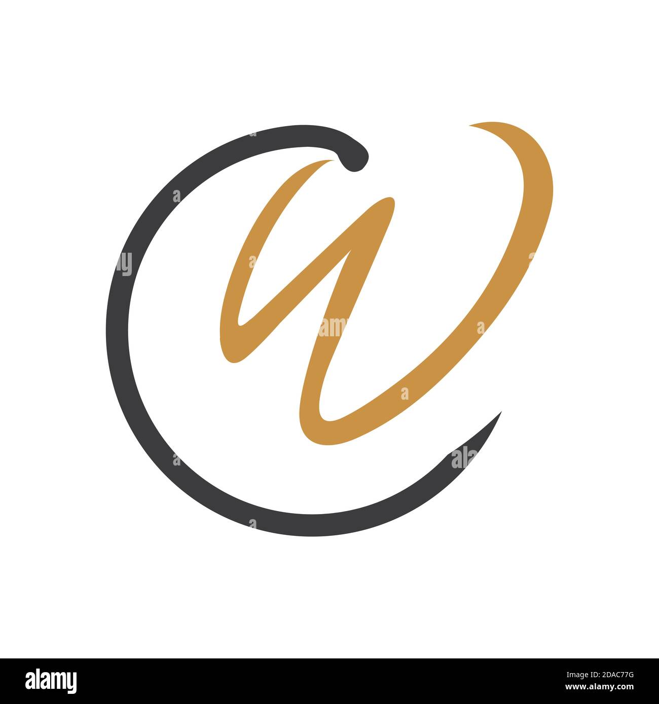 Initial letter cw logo or wc logo vector design template Stock Vector ...