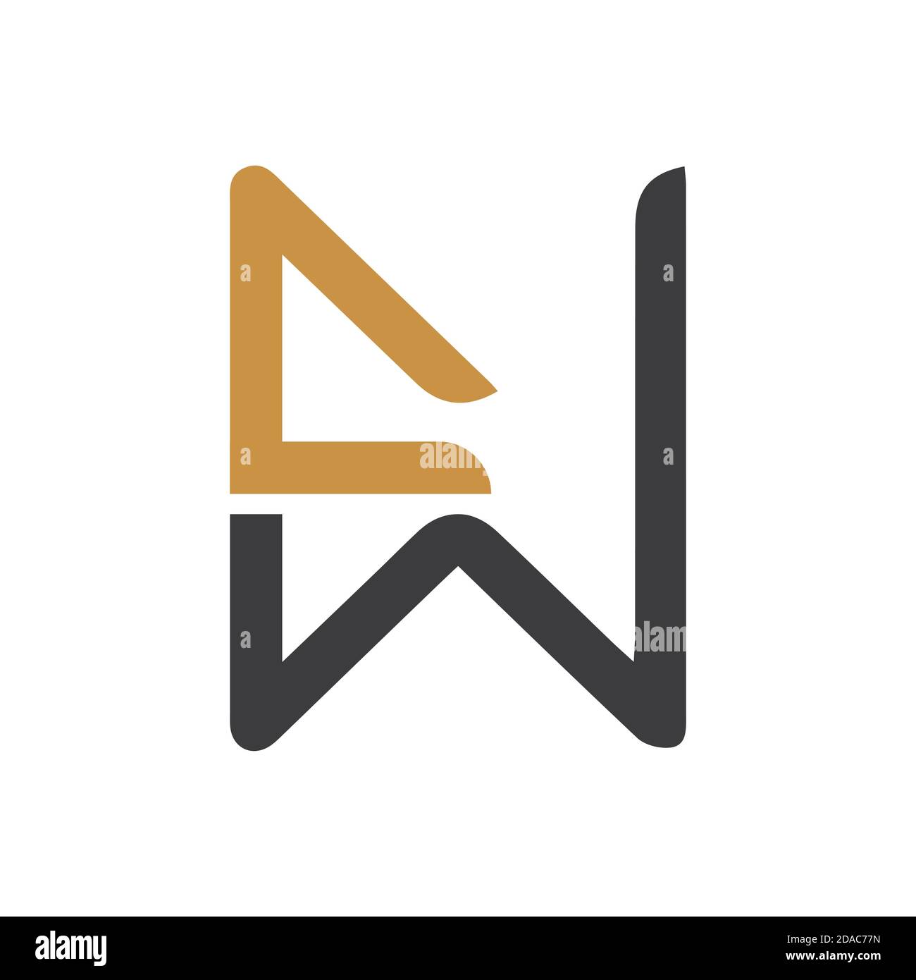 Initial letter cw logo or wc logo vector design template Stock Vector ...