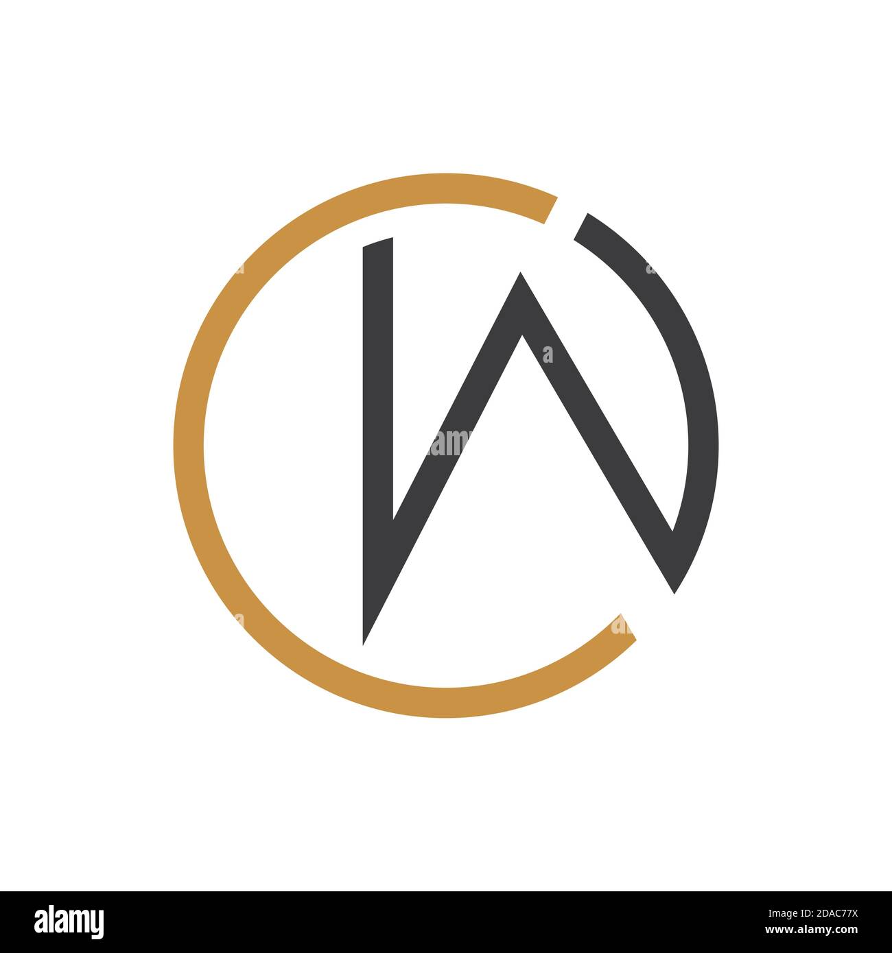 Initial letter cw logo or wc logo vector design template Stock Vector ...