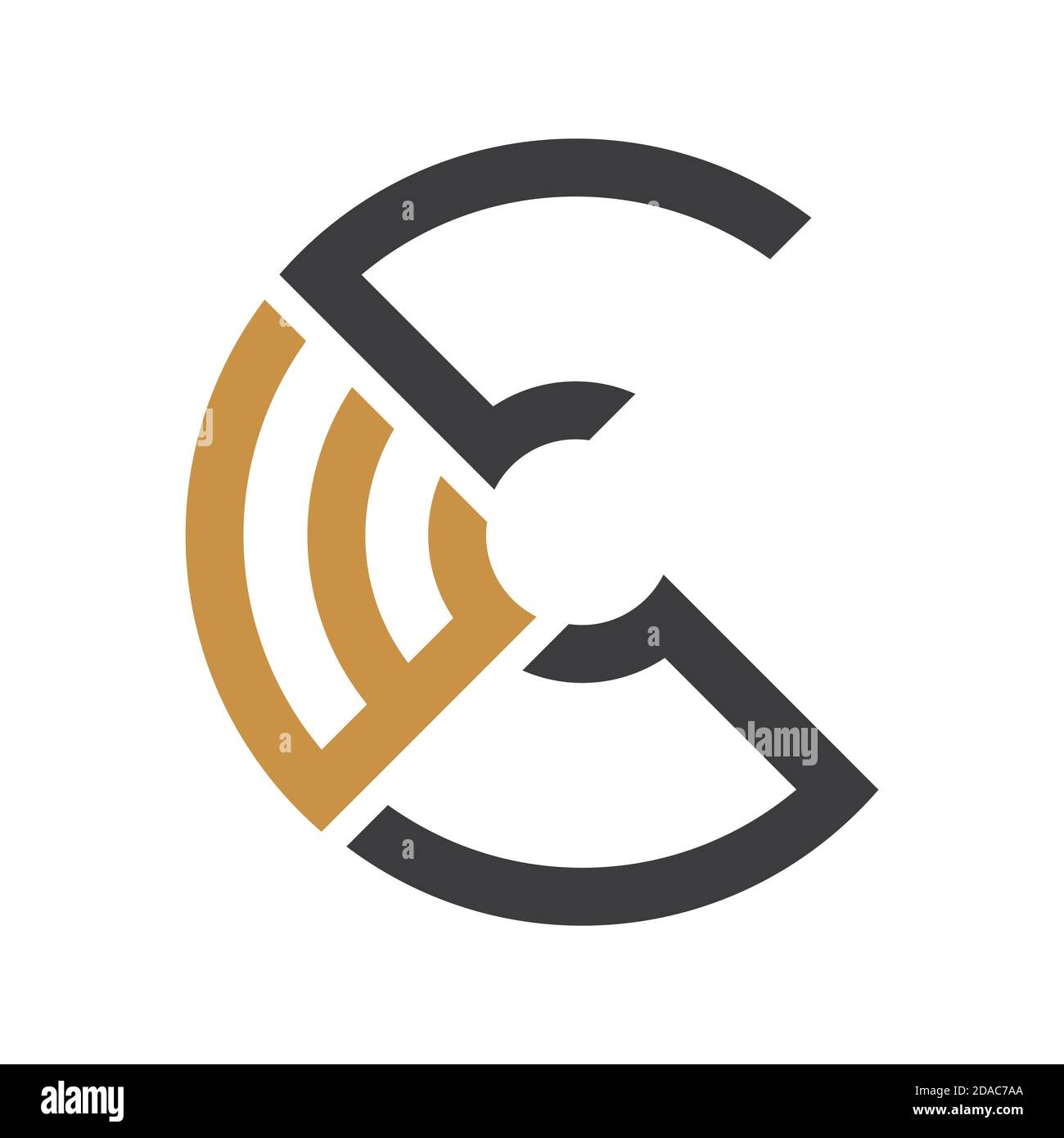 Initial letter cw logo or wc logo vector design template Stock Vector ...