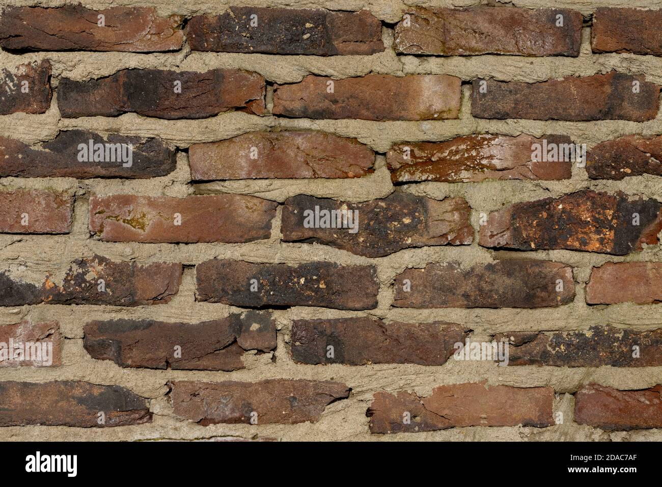 Vintage mortared brick wall background Stock Photo - Alamy