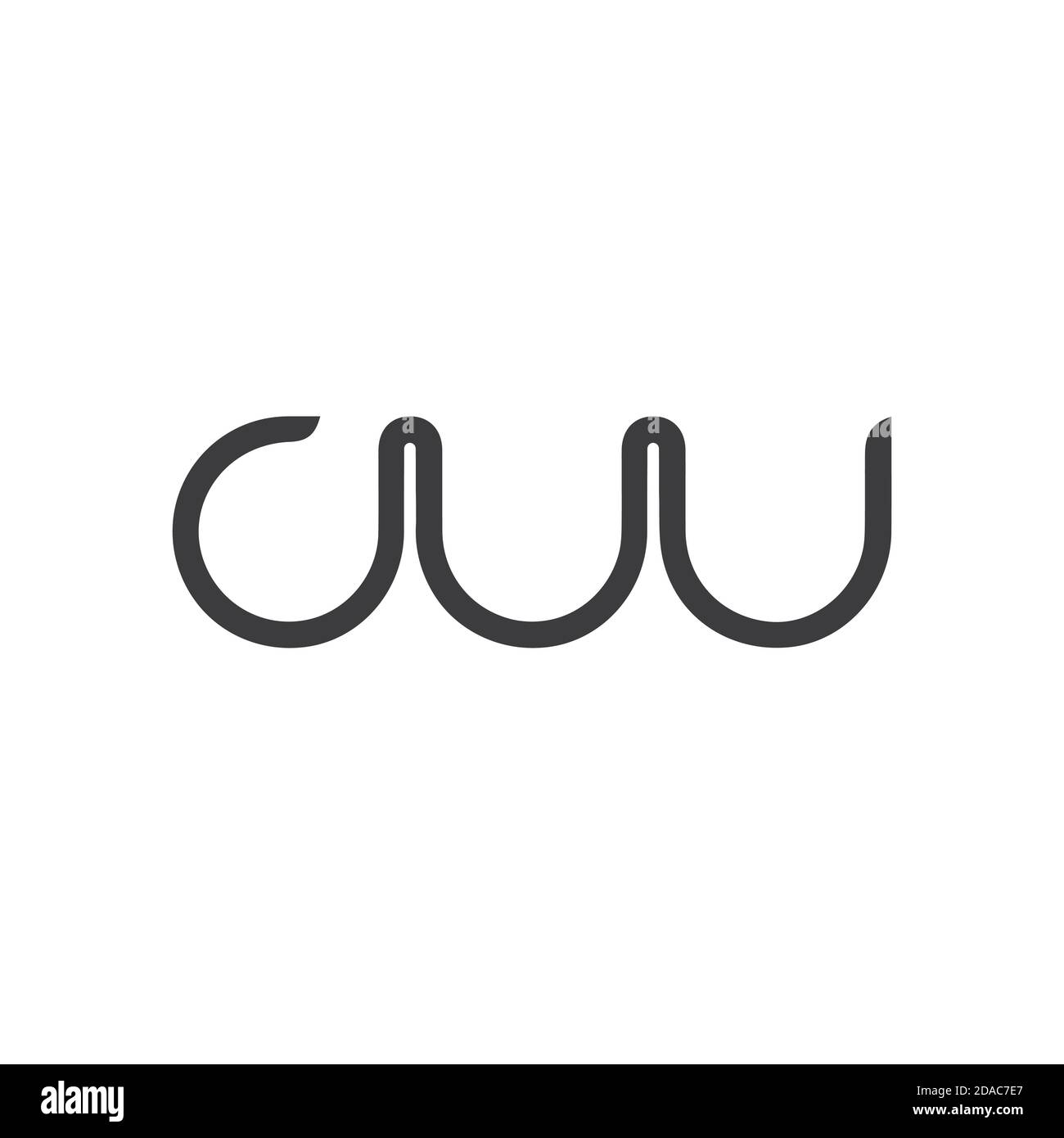 Initial letter cw logo or wc logo vector design template Stock Vector ...