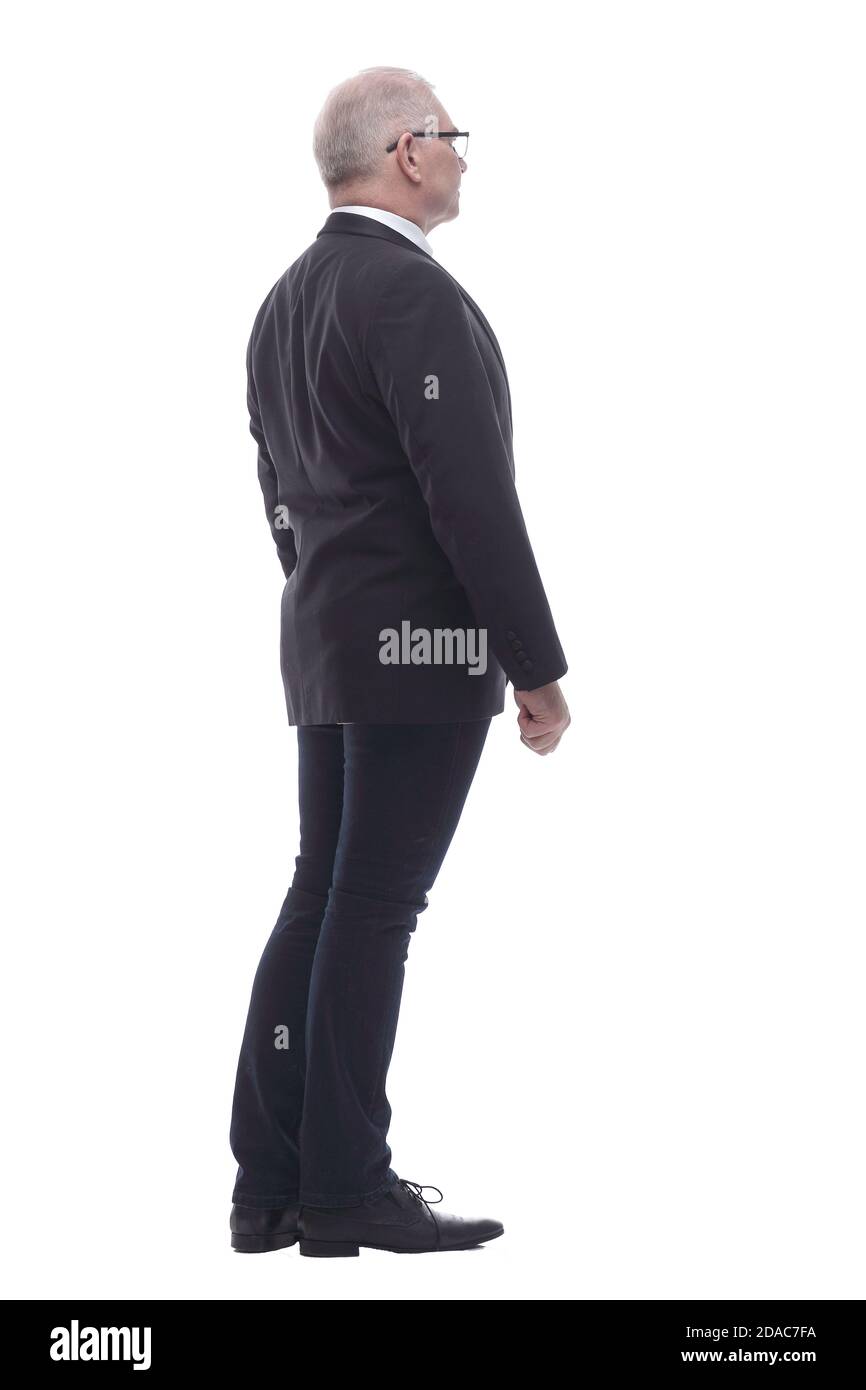 Side view mature black man Cut Out Stock Images & Pictures - Alamy
