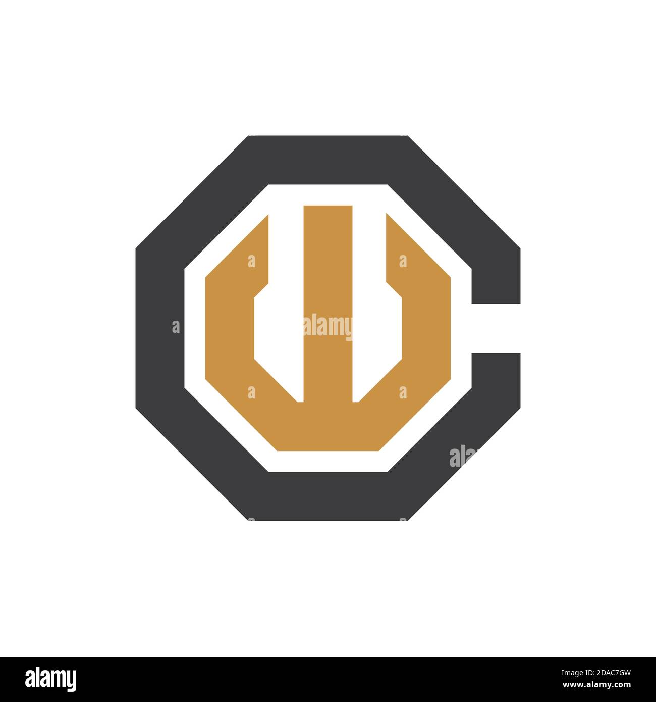 Initial letter cw logo or wc logo vector design template Stock Vector ...