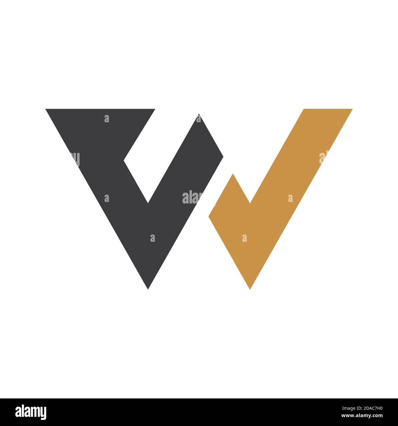 Initial letter cw logo or wc logo vector design template Stock Vector ...