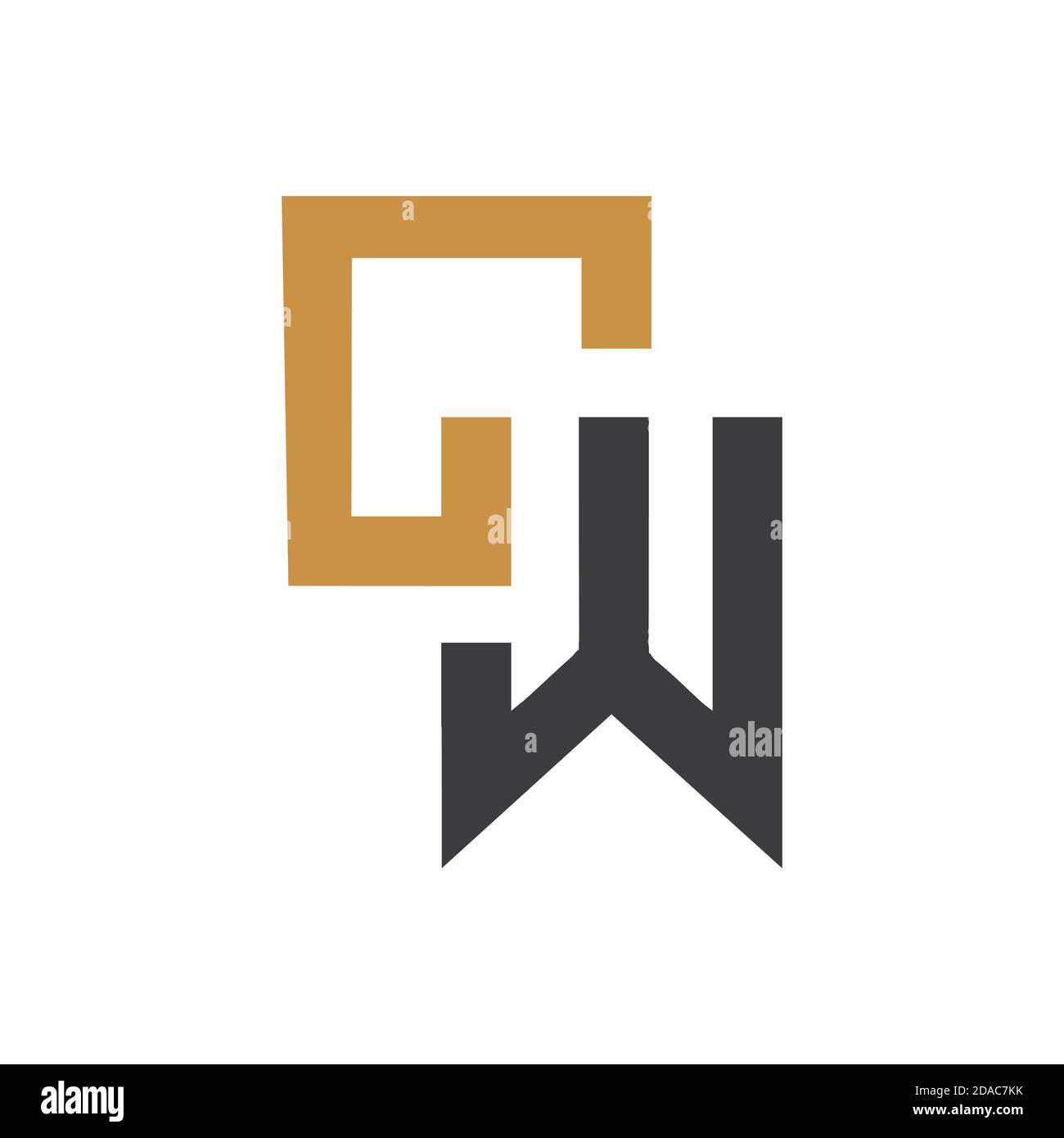 Initial letter cw logo or wc logo vector design template Stock Vector ...
