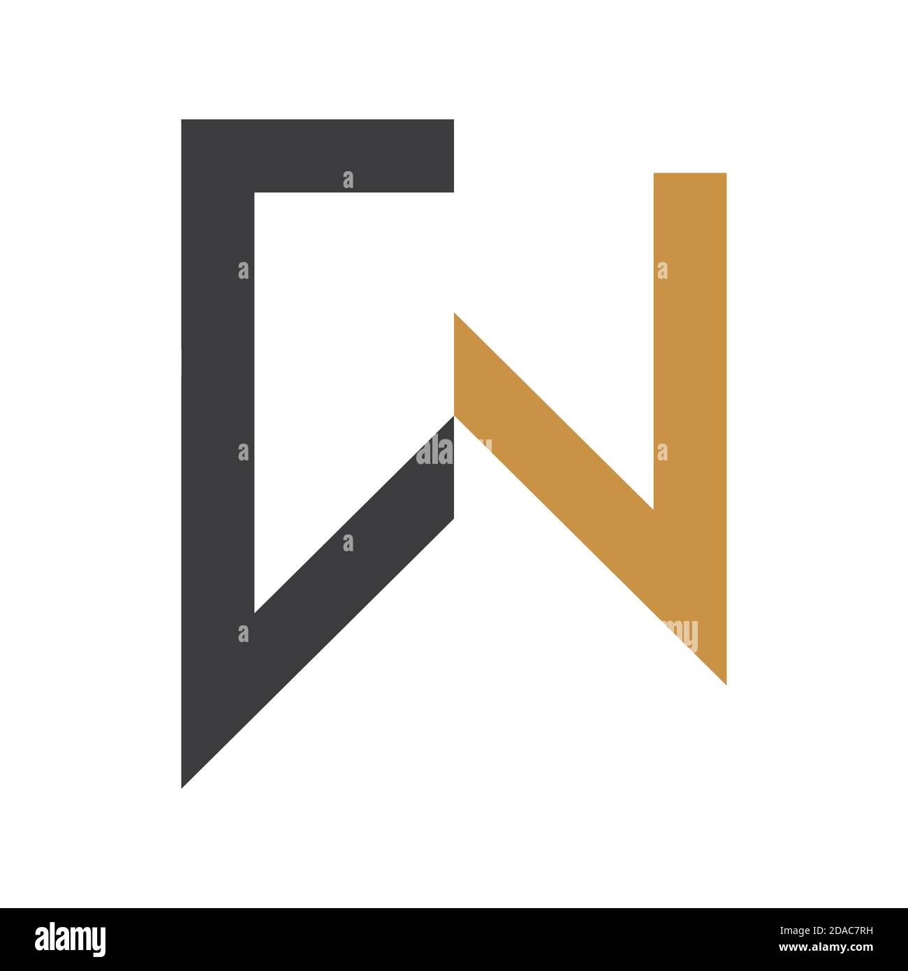 Initial letter cw logo or wc logo vector design template Stock Vector ...