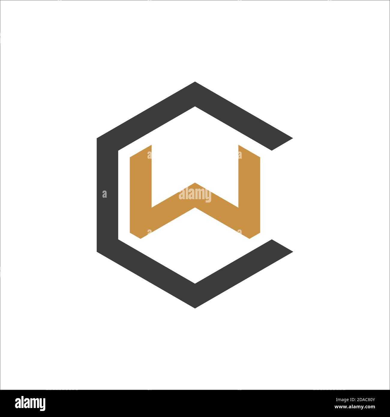 Initial letter cw logo or wc logo vector design template Stock Vector ...