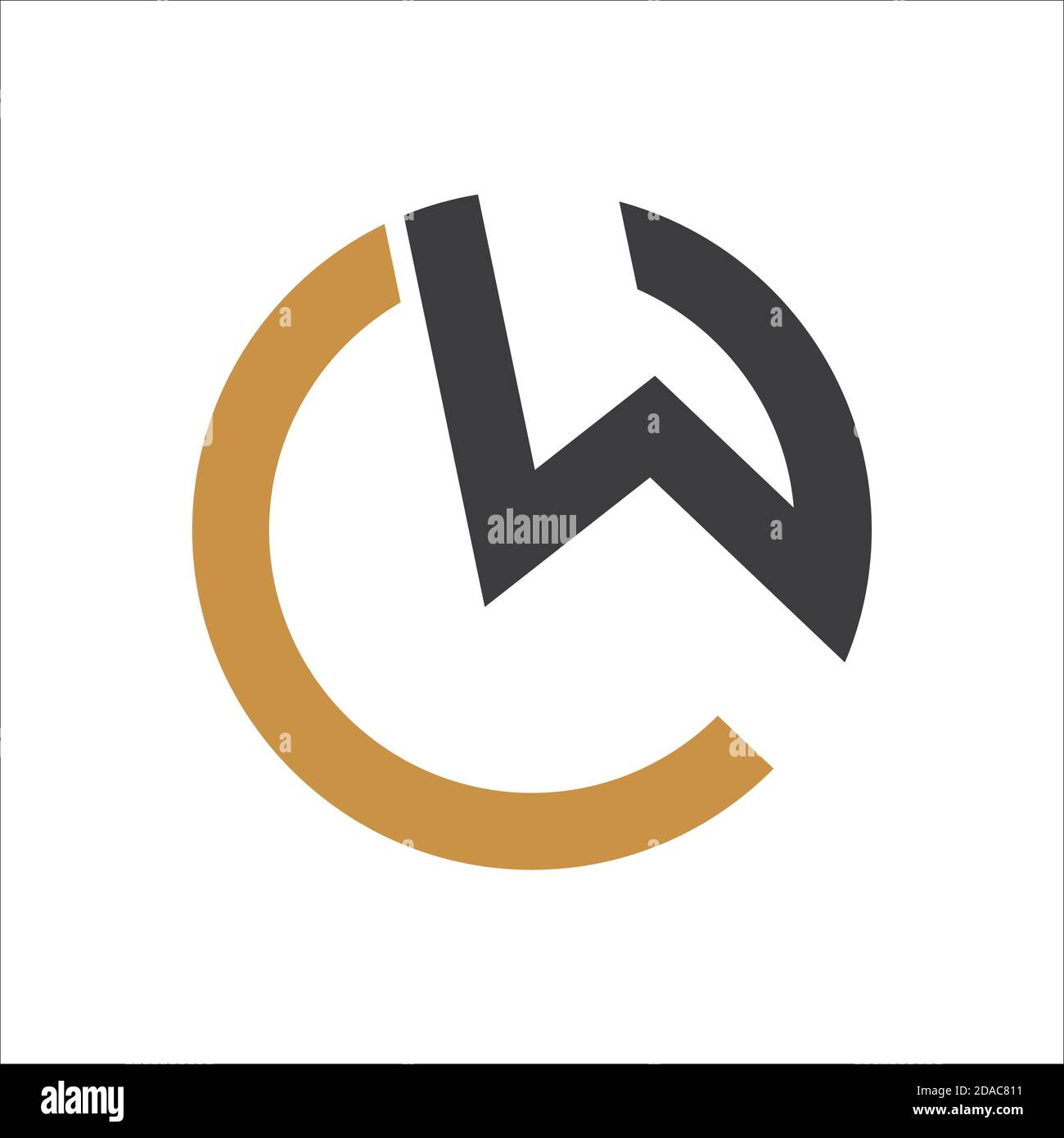 Initial letter cw logo or wc logo vector design template Stock Vector ...