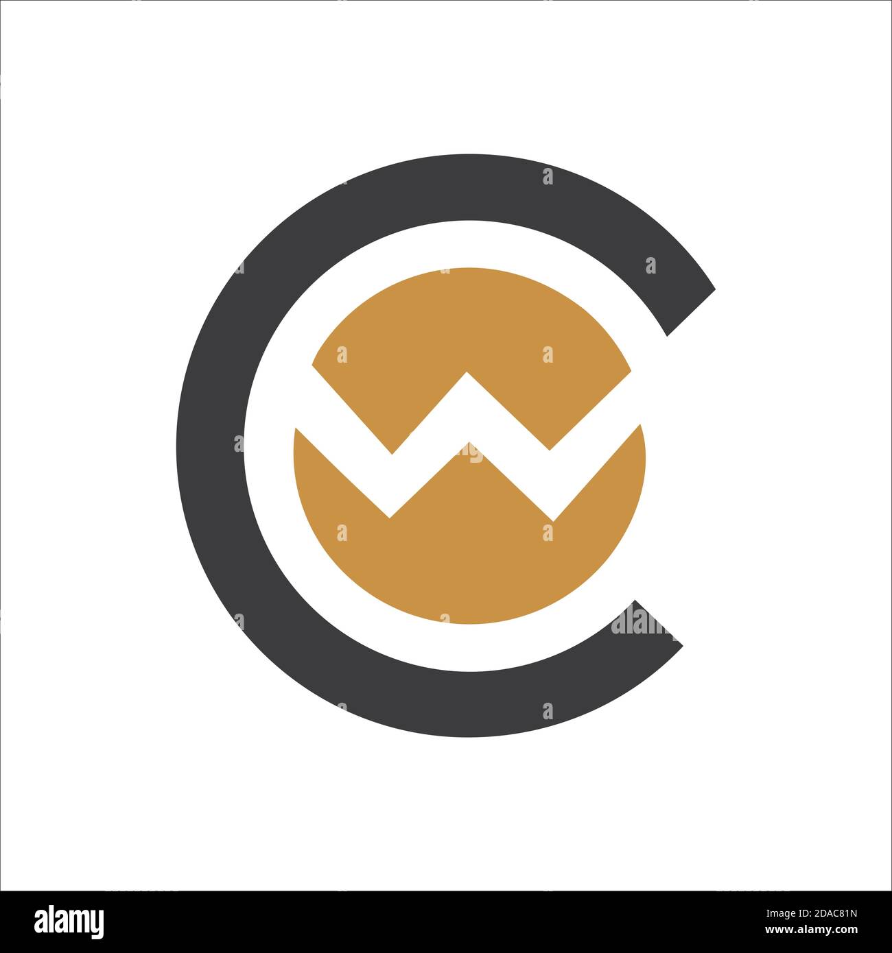 Initial letter cw logo or wc logo vector design template Stock Vector ...