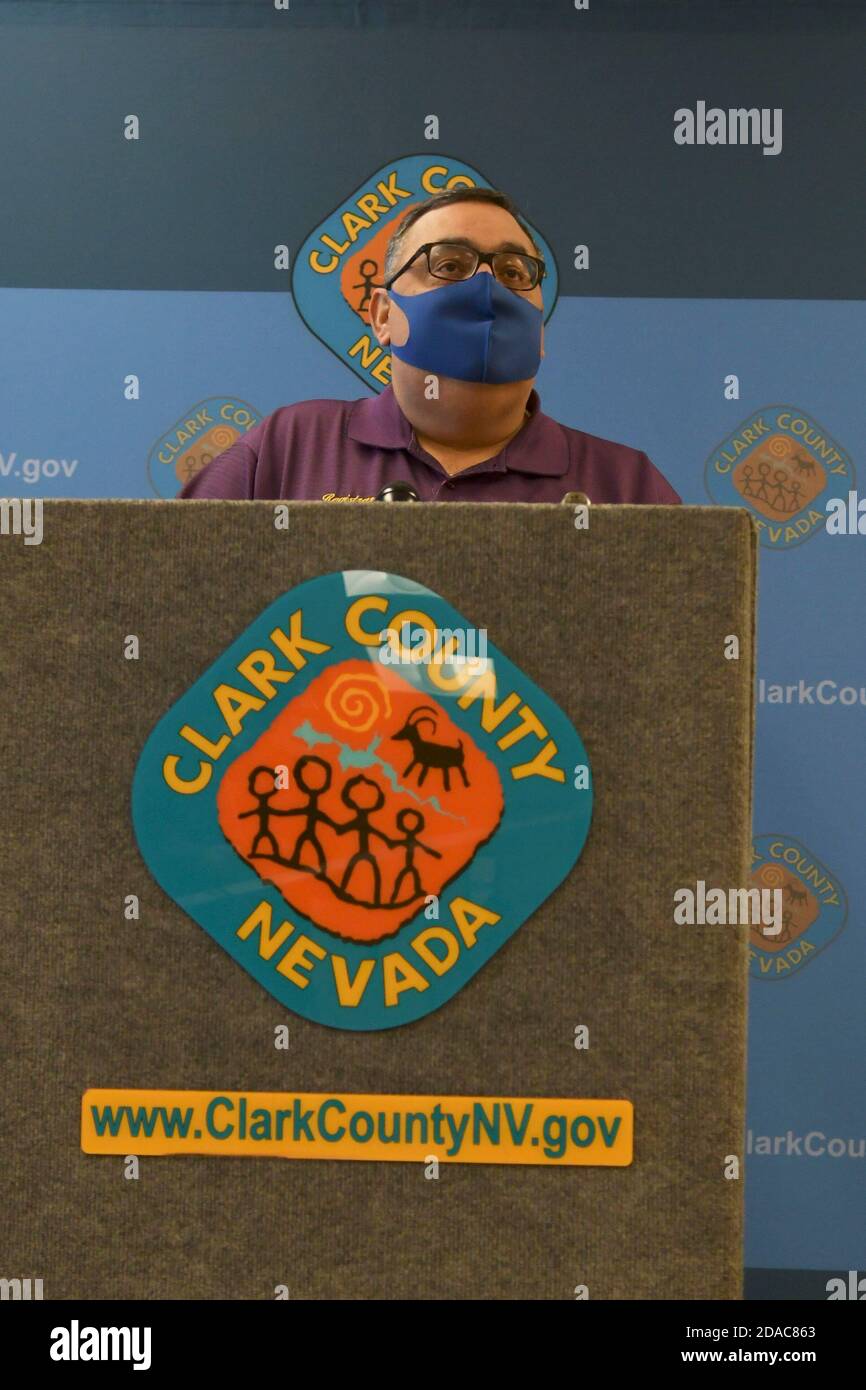 Las Vegas, NV, USA. 11th Nov, 2020. Joe Gloria, Clark County Registrar ...