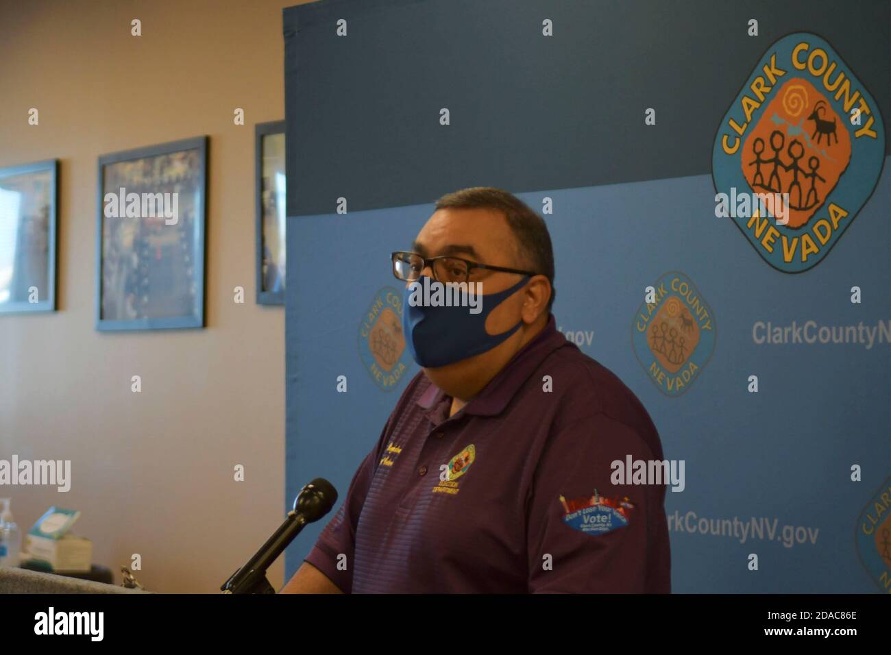 Las Vegas, NV, USA. 11th Nov, 2020. Joe Gloria, Clark County Registrar ...