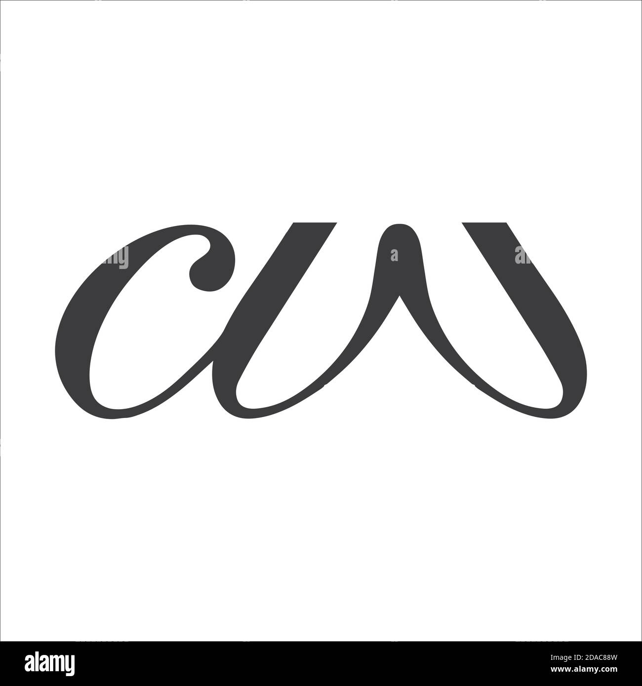 Initial Letter Cw Logo Or Wc Logo Vector Design Template Stock Vector Image And Art Alamy