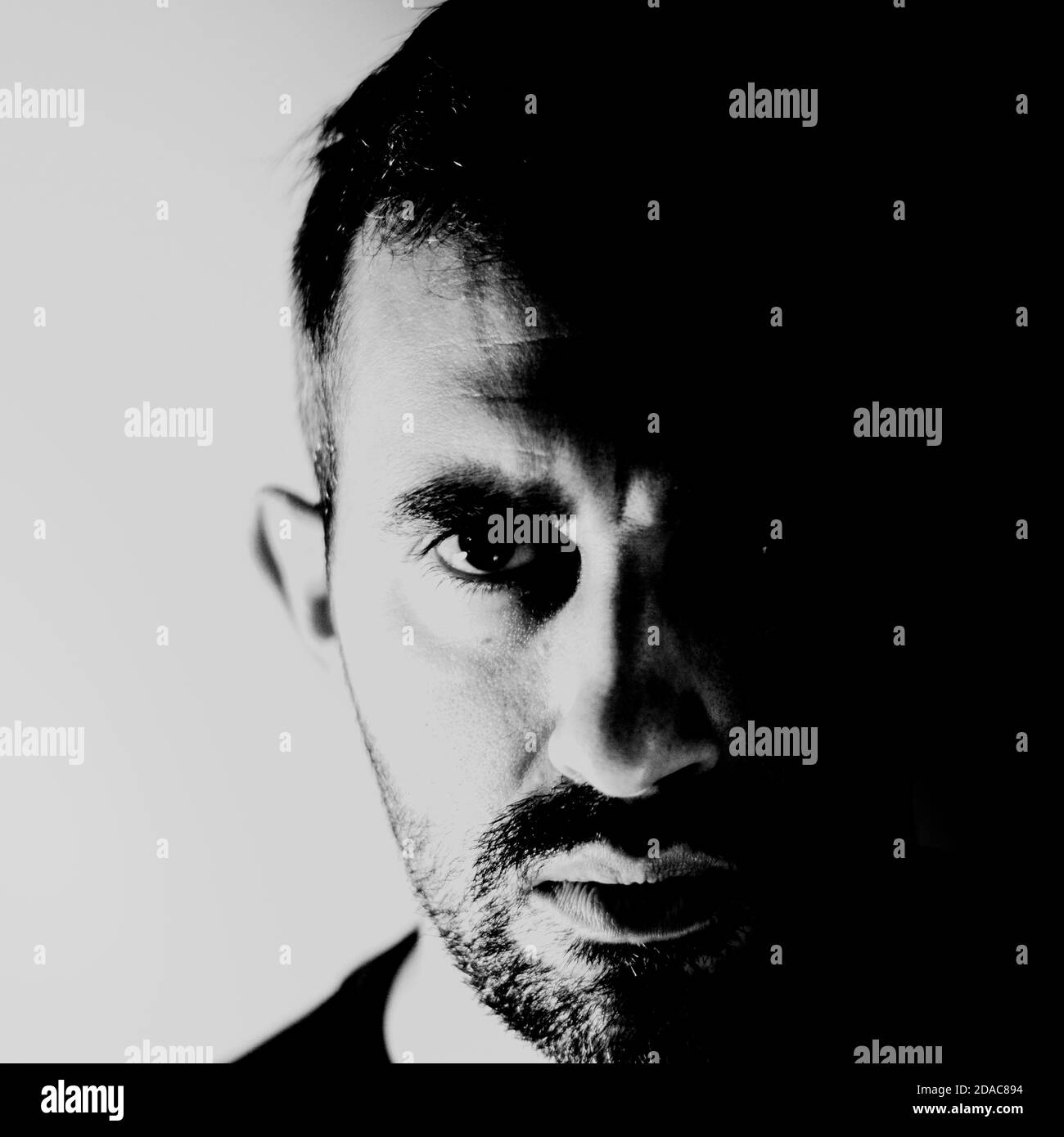 Italian boy caucasian portrait in black and white Stock Photo - Alamy