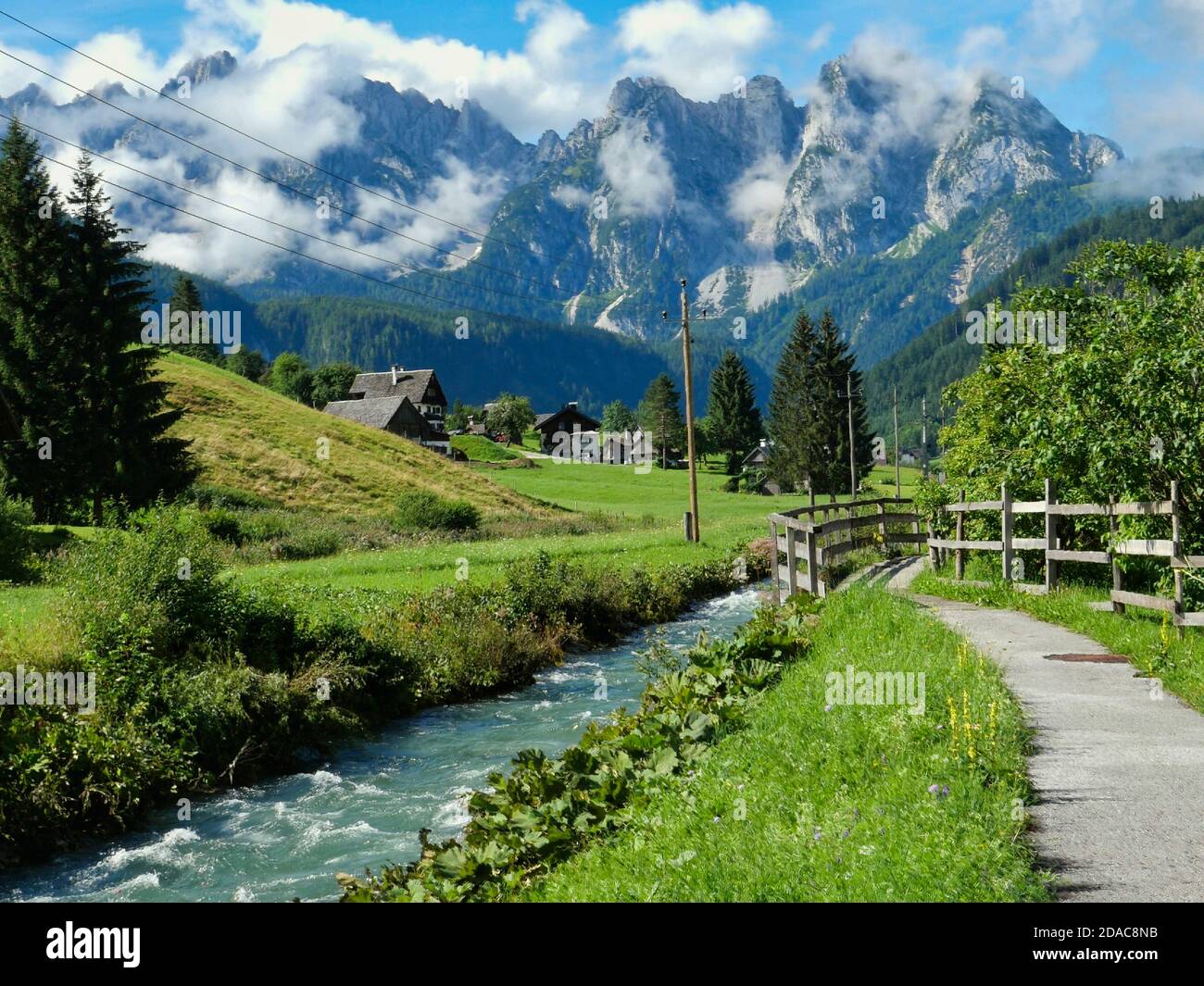 In the Salzkammergut mountains near Gosau am Dachstein Stock Photo - Alamy