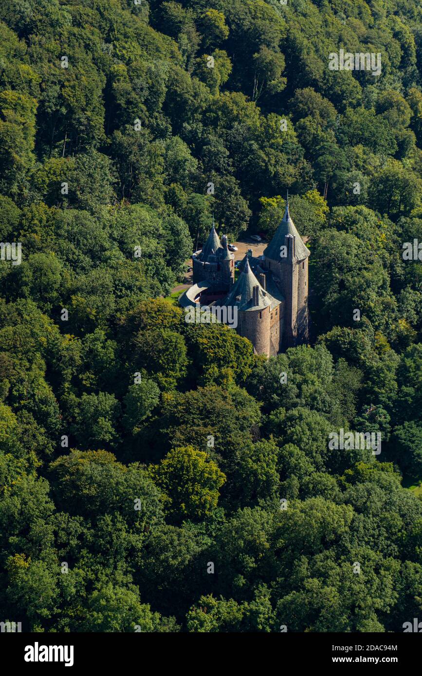 Castle Coch Aerial Stock Photo - Alamy