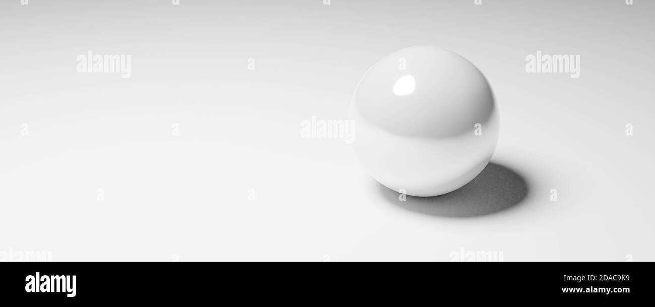 abstract white sphere on white background modern design background ...