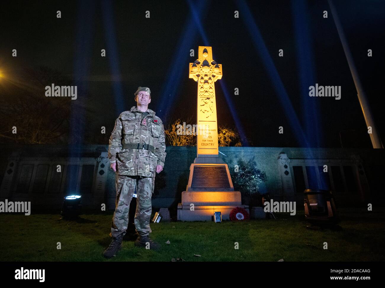 Brigadier Robin Lindsay stands alongside the Gretna Rail Disaster ...