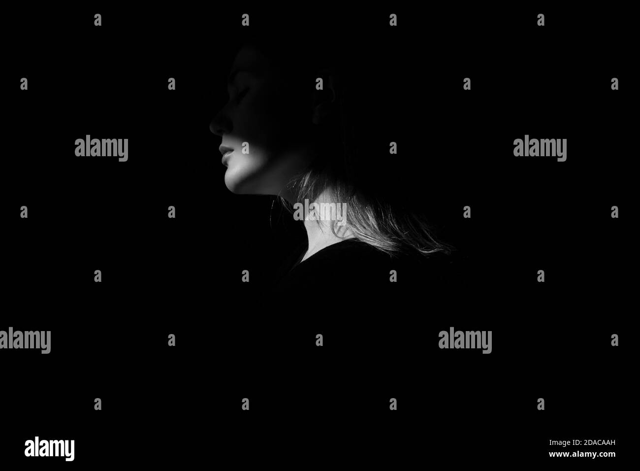 Portrait light Black and White Stock Photos & Images - Alamy