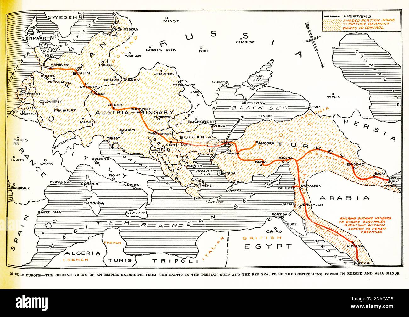 Middle Europe The German vision of an empire extending from the Baltic ...