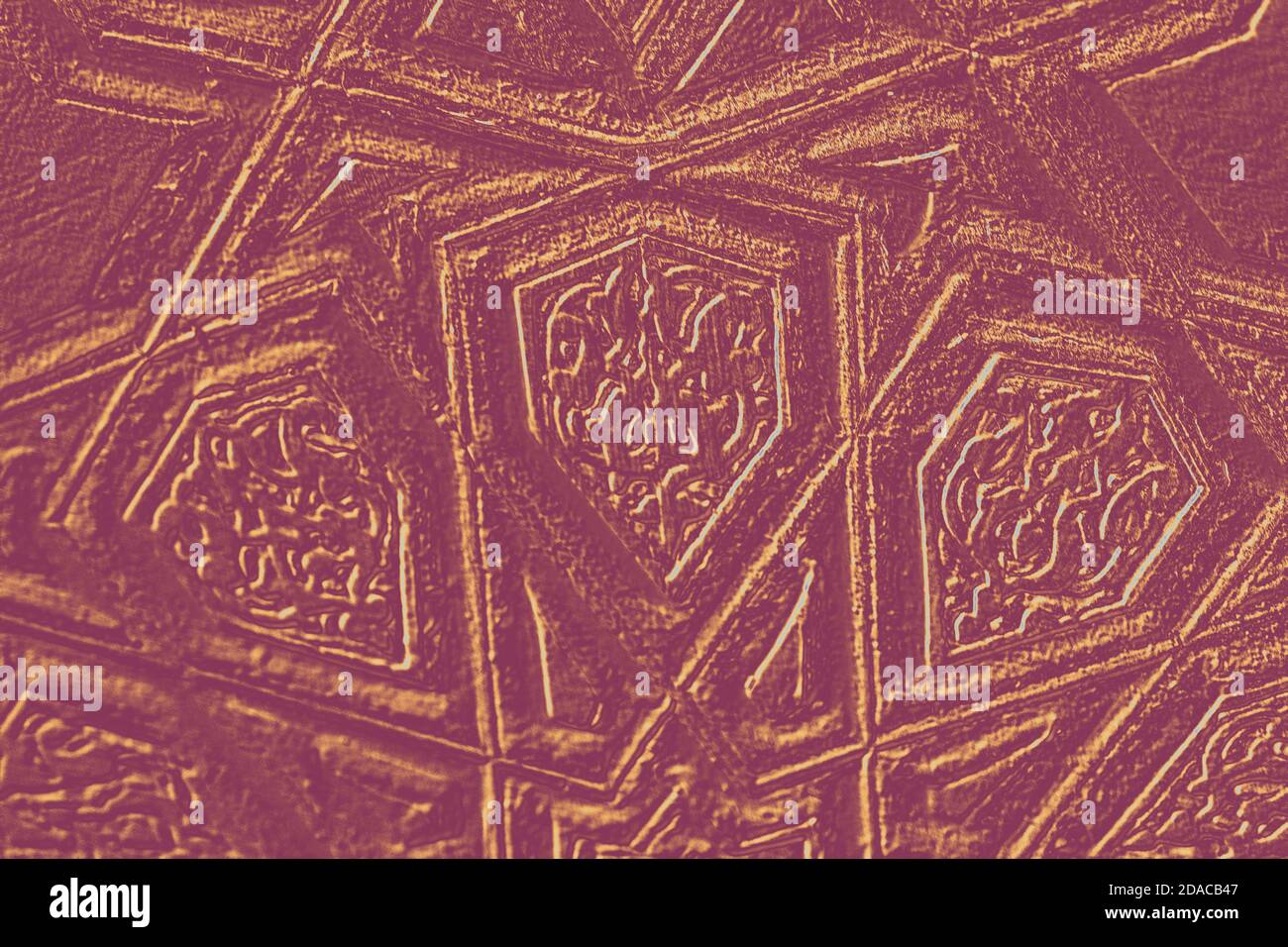 Ottoman Turkish art with geometric patterns in view Stock Photo - Alamy