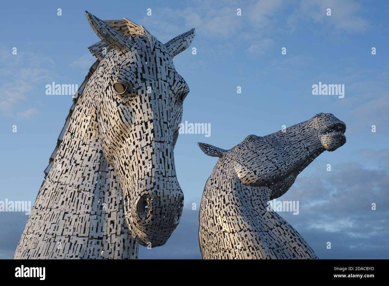 Kelpies at sunset hi-res stock photography and images - Alamy