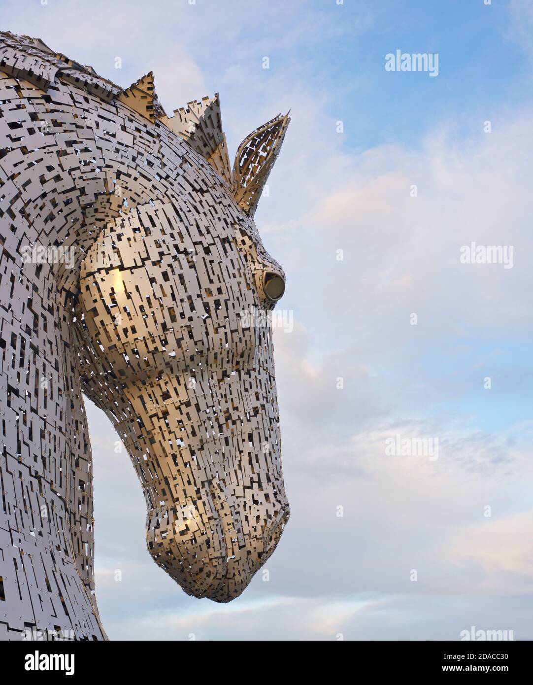 Kelpies at sunset hi-res stock photography and images - Alamy