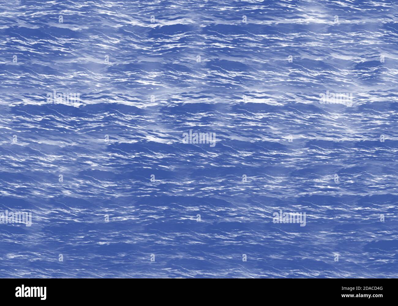 Ocean, sea and waves illustration. Digital painting. Ocean. Sea. Waves ...