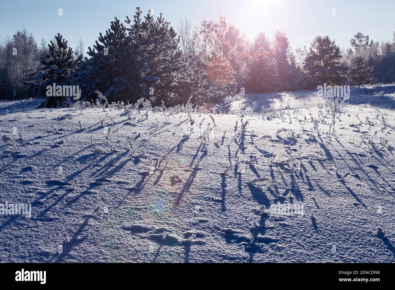 Shadows on the snow hi-res stock photography and images - Alamy