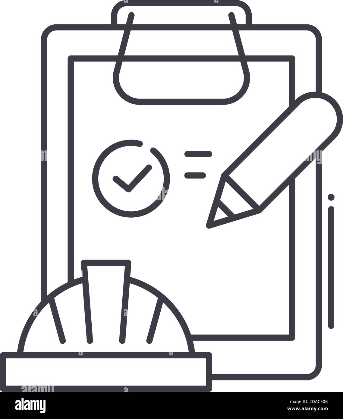 Audit icon, linear isolated illustration, thin line vector, web design ...