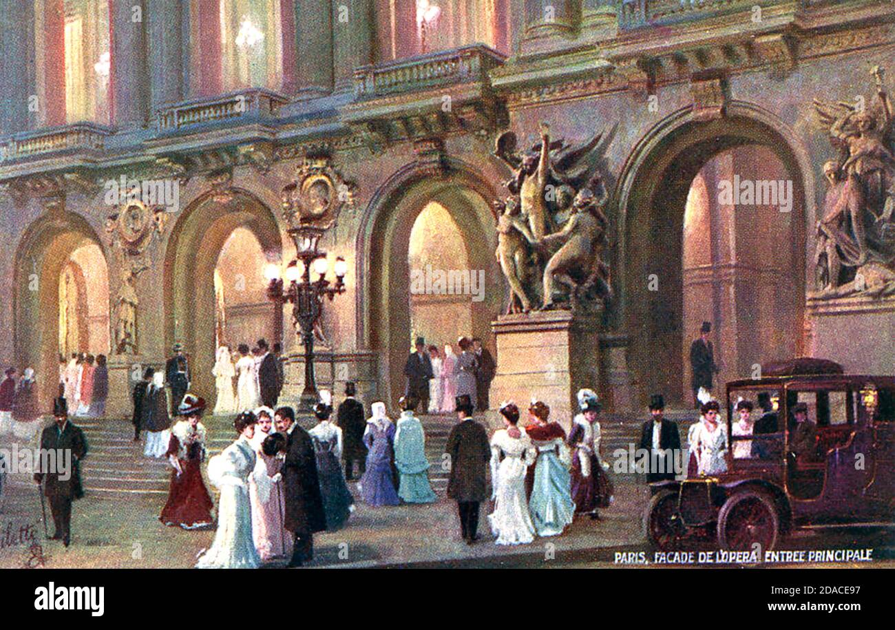 PARIS OPERA at the Palais Garnier in the 1890s Stock Photo - Alamy