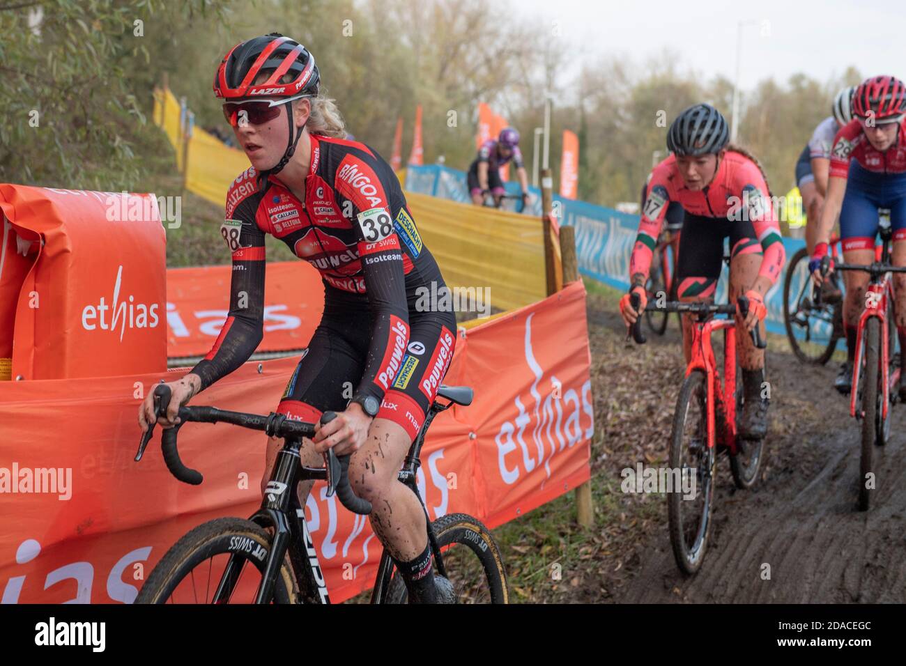 NIEL, BELGIUM - NOVEMBER 11: Fem van Empel competes during the ...