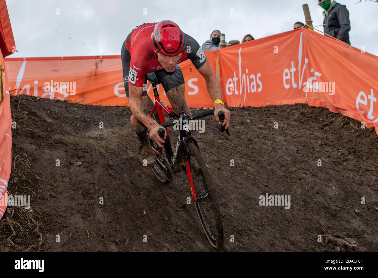 NIEL, BELGIUM - NOVEMBER 11: Timon Ruegg competes during the ...