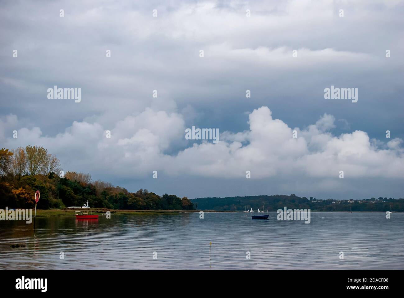 Boats on the River Orwell in Suffolk, UK Stock Photo - Alamy
