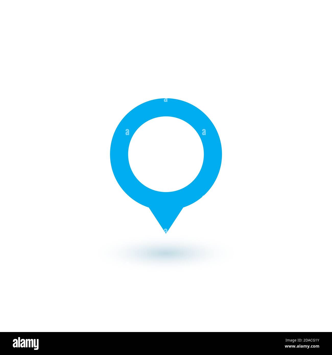 Vector Map Pointer Icon Gps Location Symbol Flat Design Style Vektor