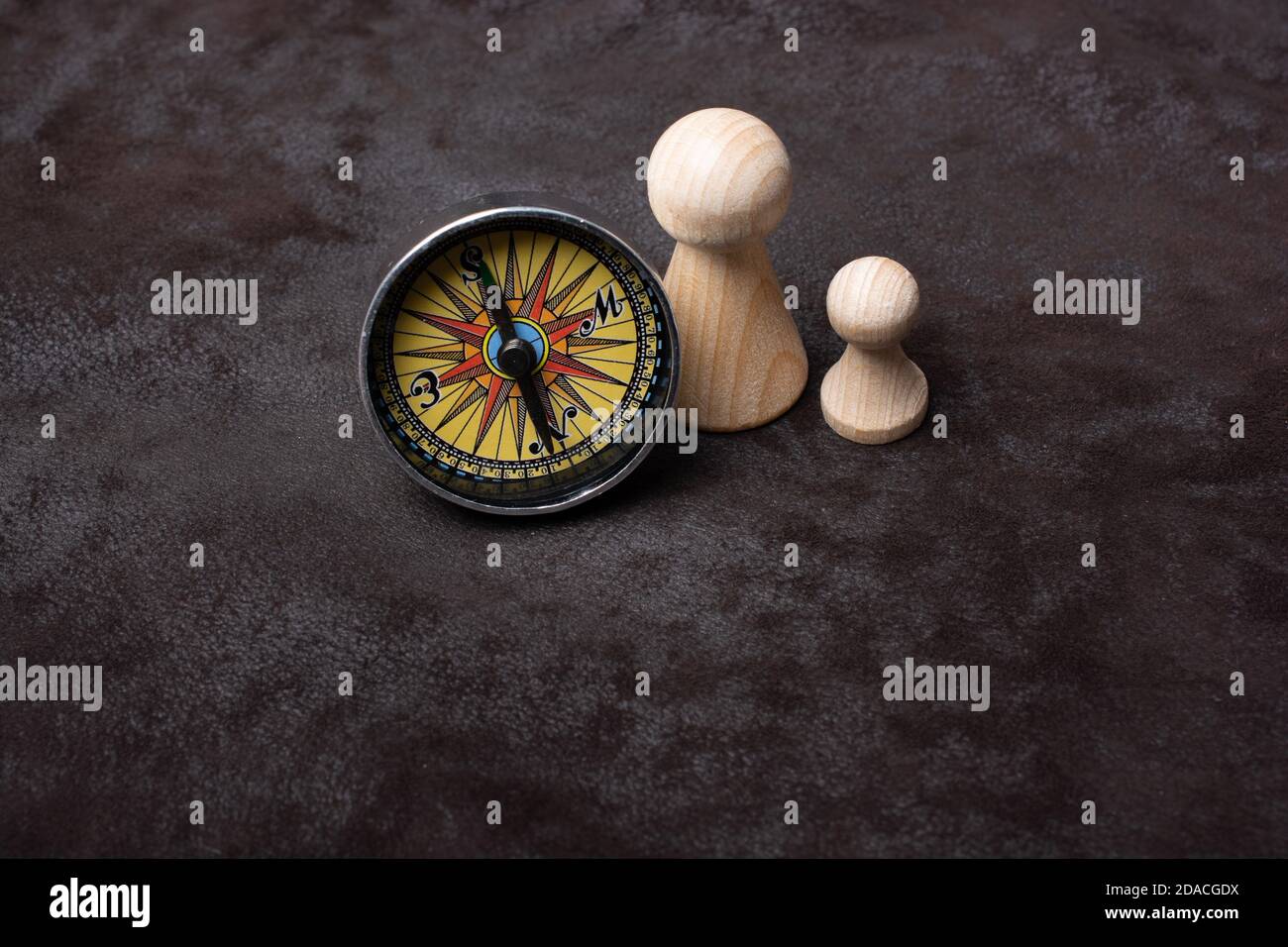 Magnetic compass tool as a concept of traveling and and finding your ...