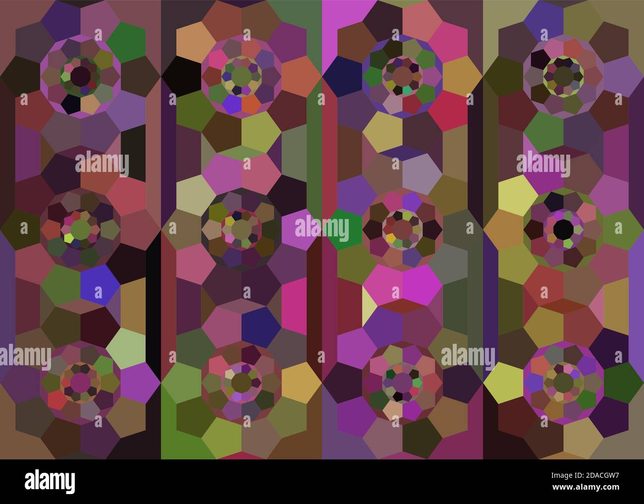 Colorful pentagons mosaic for backdrop, background, banner, wallpaper ...