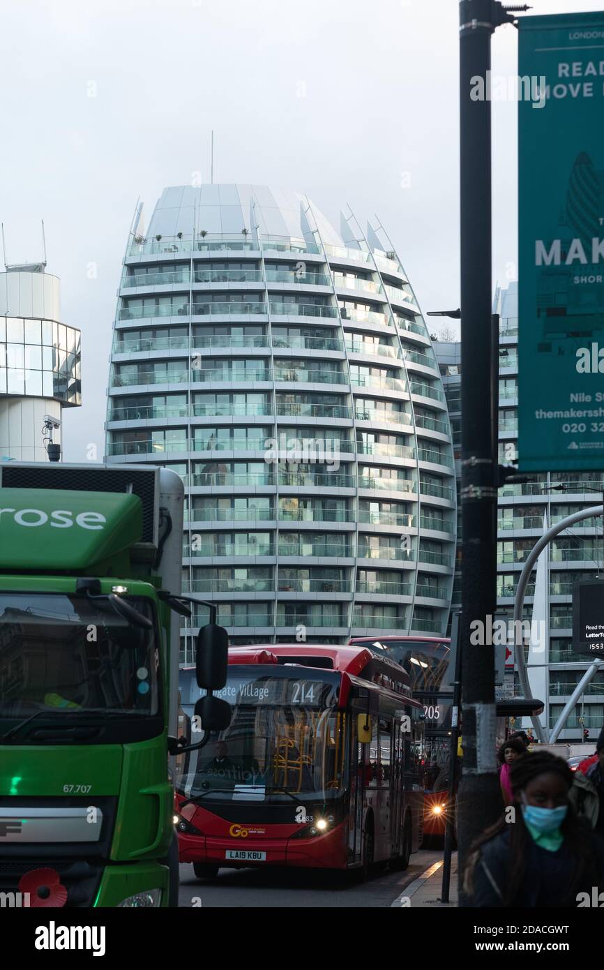 City of London Liverpool Street at Night Stock Photo - Alamy