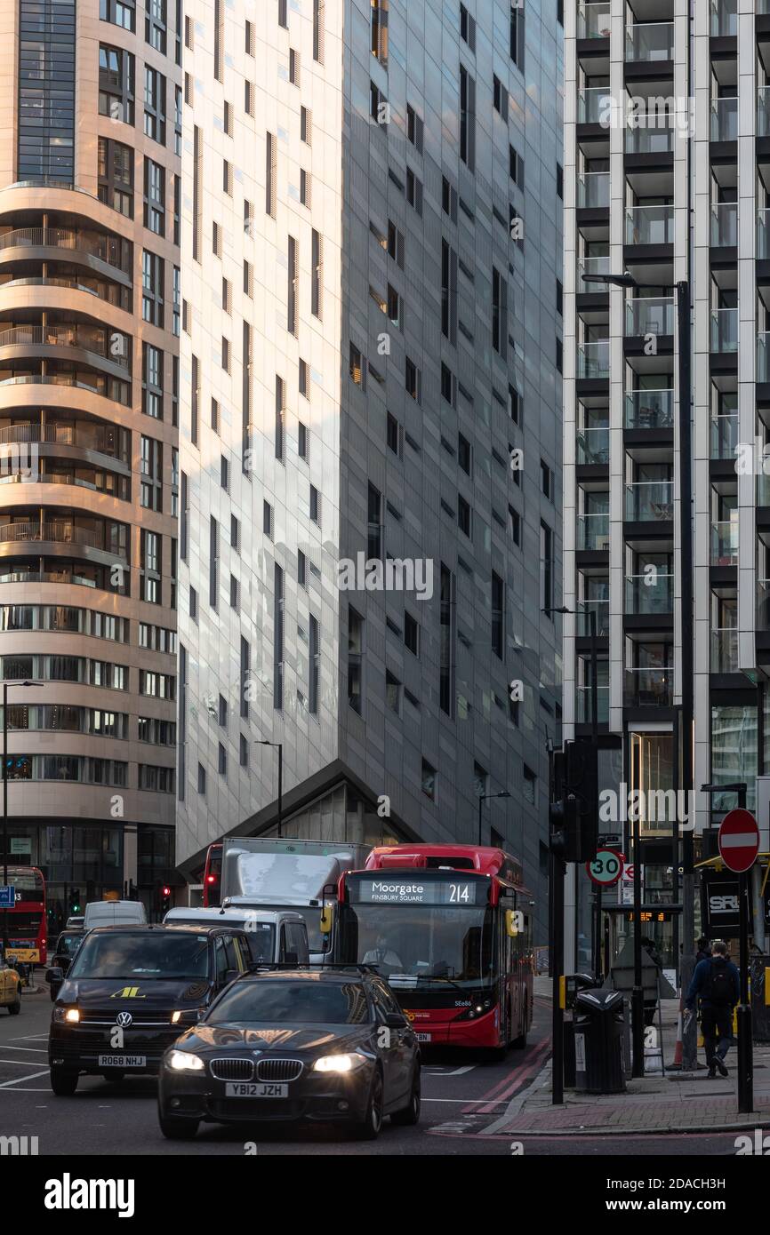City of London Liverpool Street at Night Stock Photo - Alamy