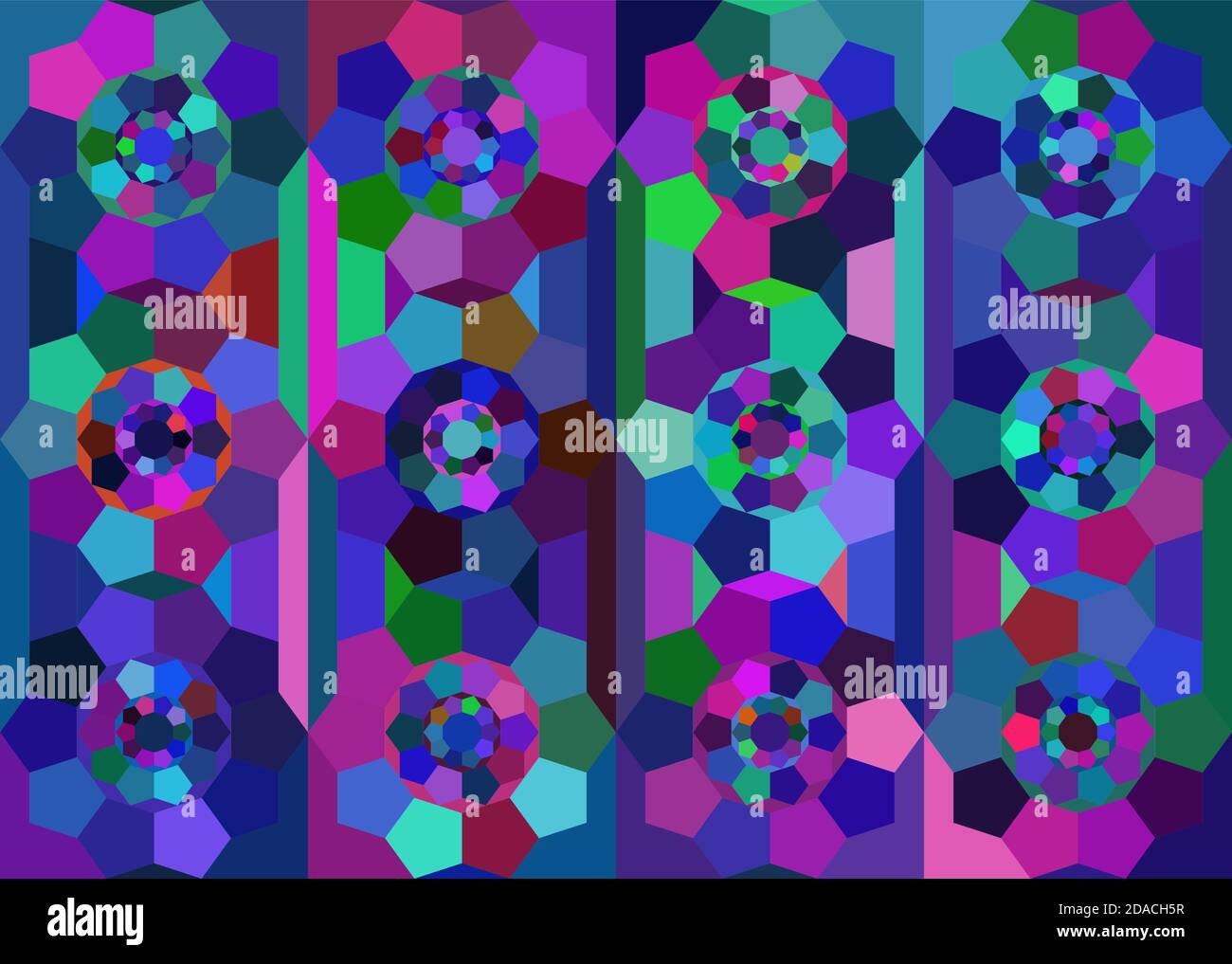 Colorful pentagons mosaic for backdrop, background, banner, wallpaper, mosaic and modern design ...