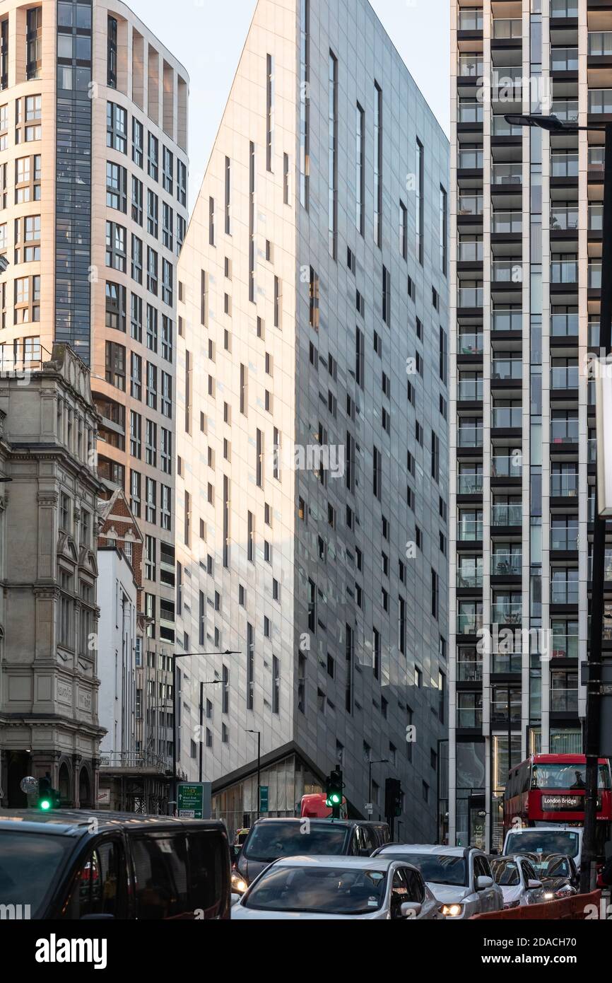 City of London Liverpool Street at Night Stock Photo - Alamy