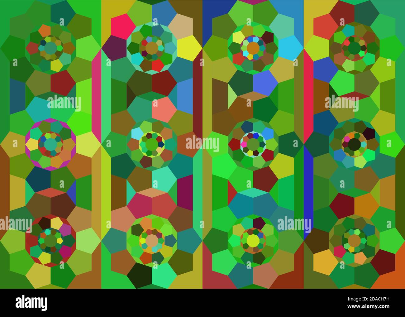 Colorful pentagons mosaic for backdrop, background, banner, wallpaper, mosaic and modern design ...