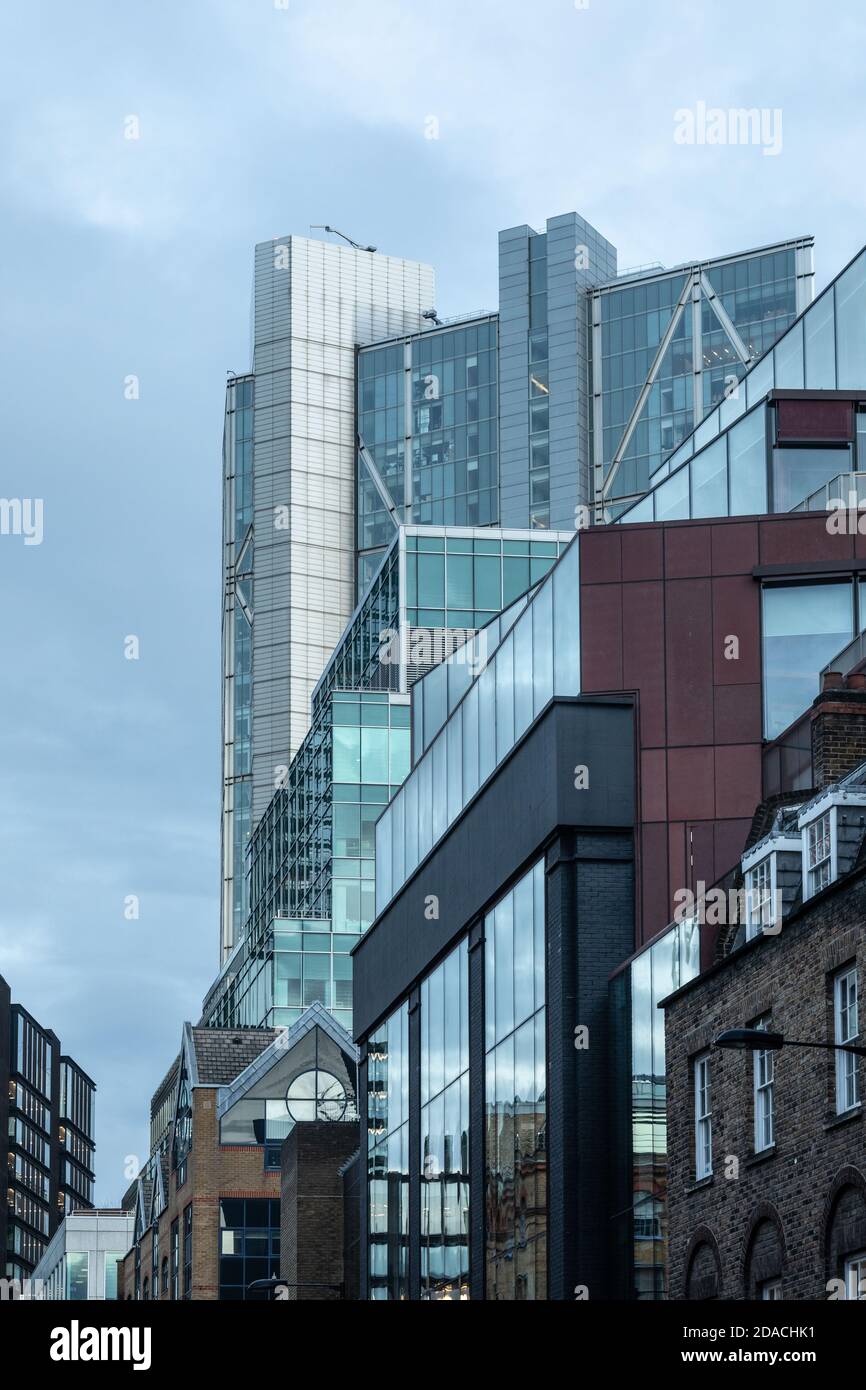 City of London Liverpool Street at Night Stock Photo - Alamy