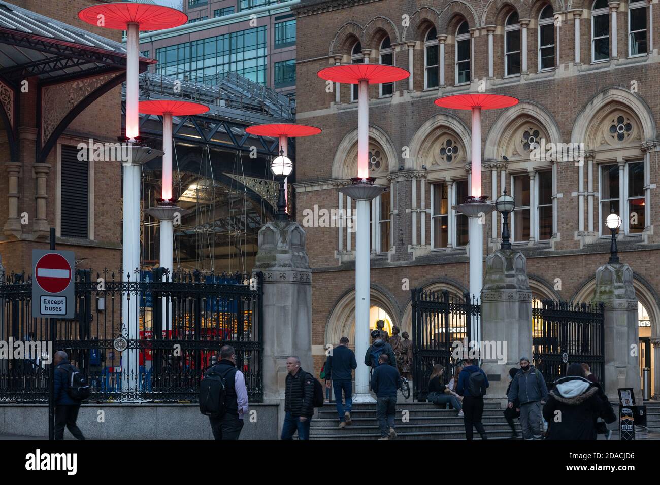 City of London Liverpool Street at Night Stock Photo - Alamy