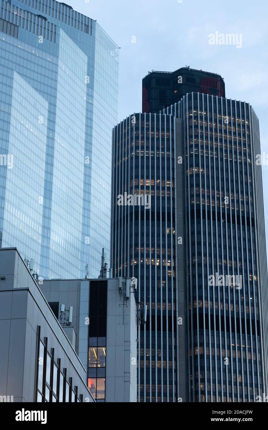 City of London Liverpool Street at Night Stock Photo - Alamy