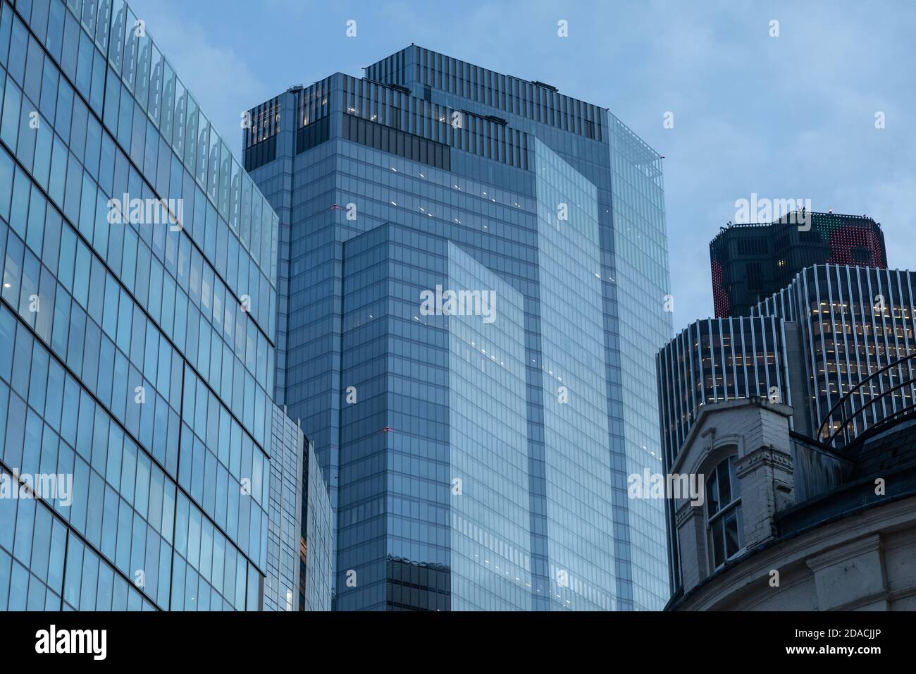 City of London Liverpool Street at Night Stock Photo - Alamy