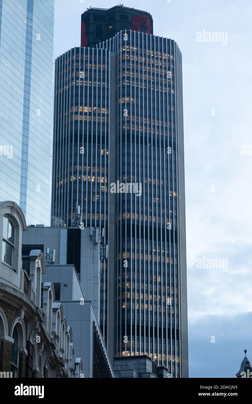 City of London Liverpool Street at Night Stock Photo - Alamy