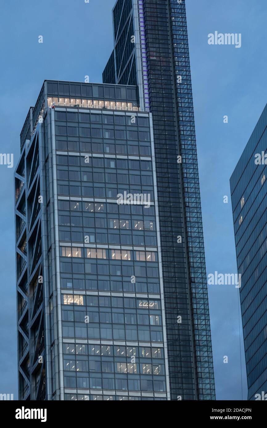 City of London Liverpool Street at Night Stock Photo - Alamy