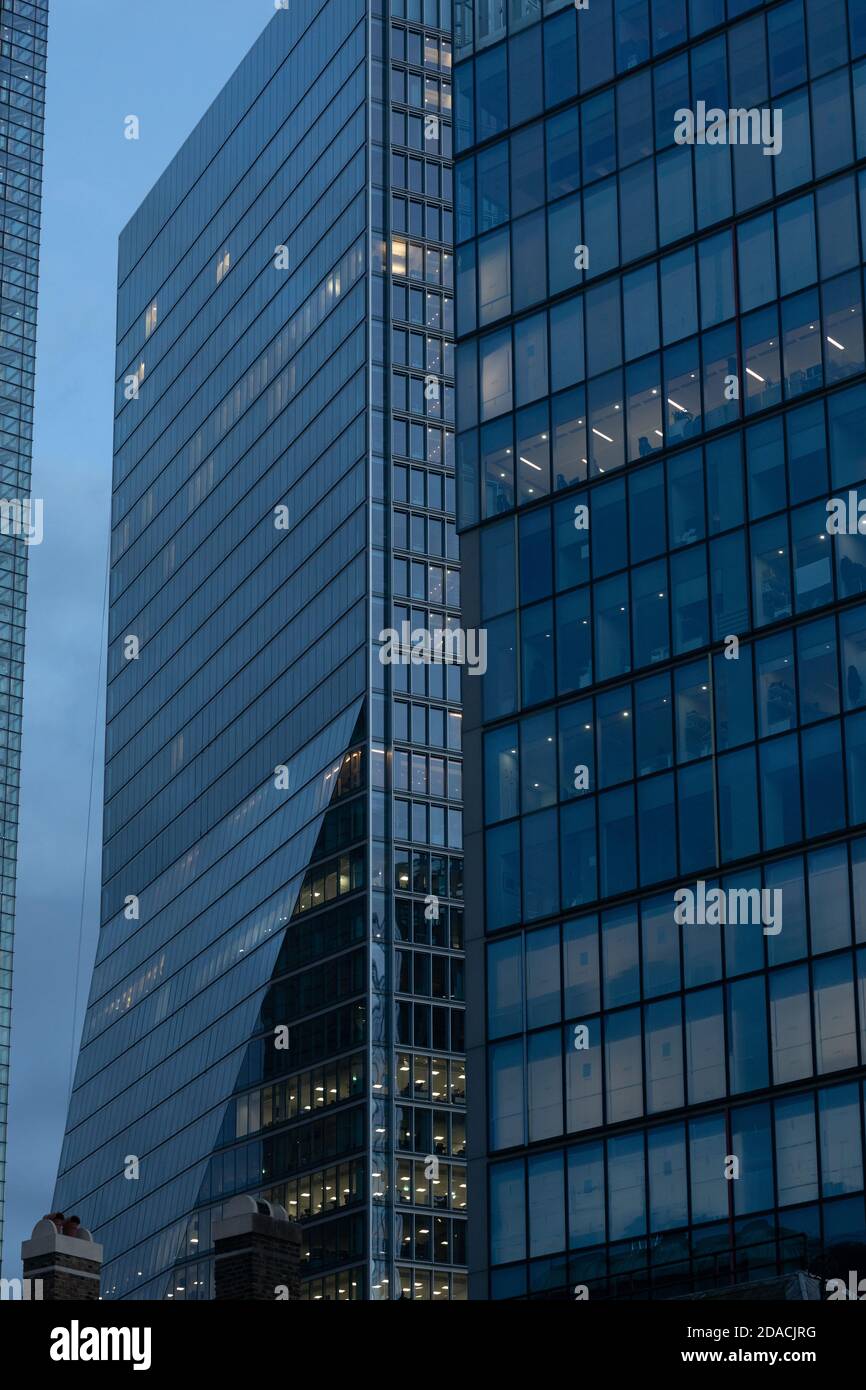 City of London Liverpool Street at Night Stock Photo - Alamy